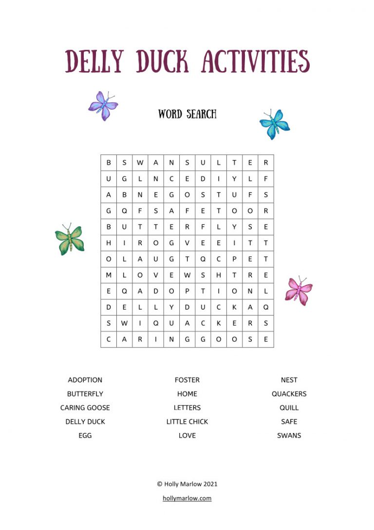 Delly Duck Wordsearch – Holly Marlow